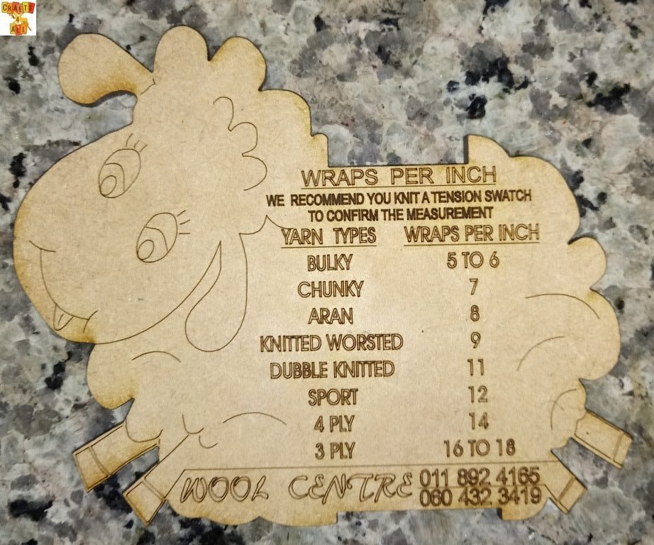 Crocheters Wraps per Inch 117 x 96mm – Crafts4All & Wood Warehouse
